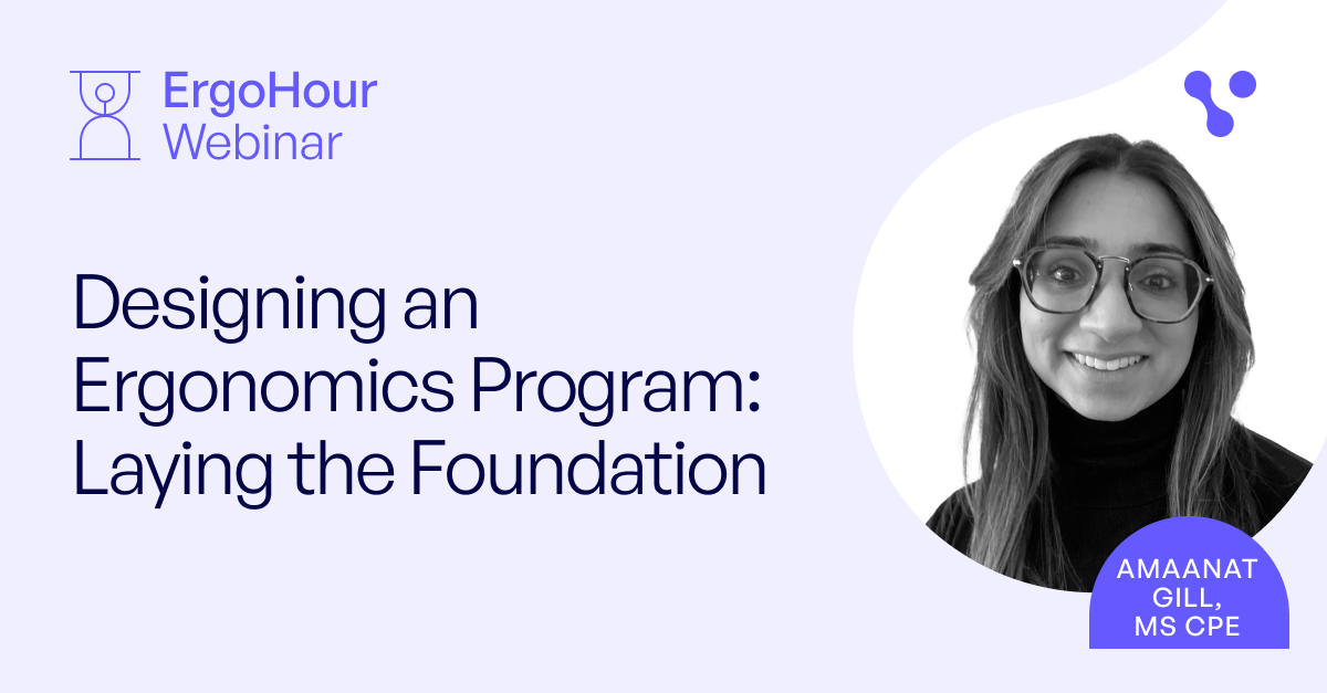 Diseñando un programa de ergonomía: sentando las bases